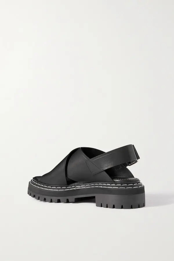 Proenza Schouler Leather Slingback Sandals