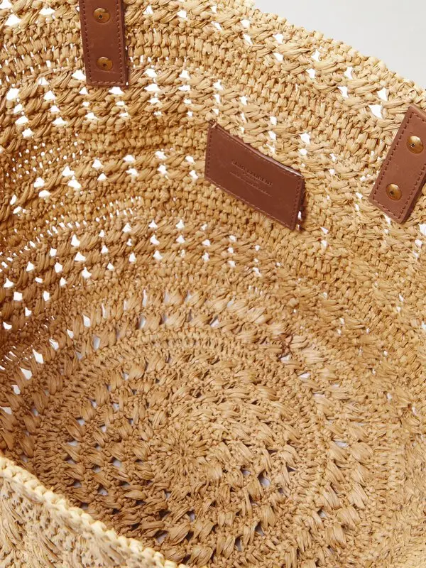 Saint Laurent Panier Small Raffia Tote