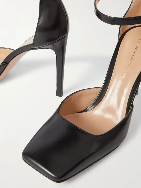 GIANVITO ROSSI Tokio Glossed-leather Pumps