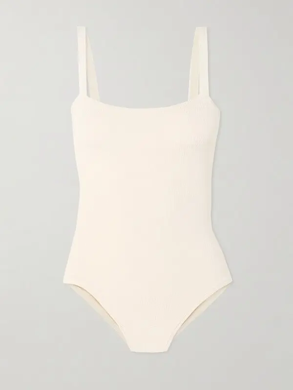 Calle Del Mar Ribbed-knit Bodysuit