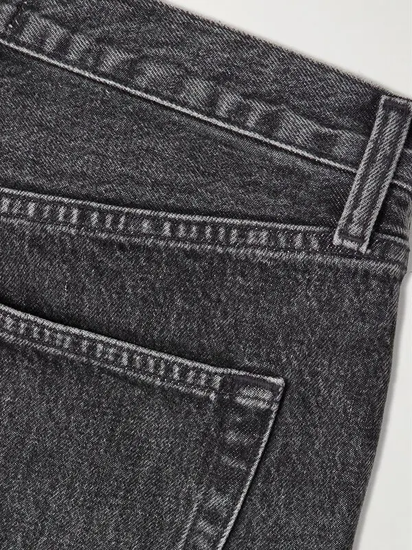AGOLDE Kelly Mid-rise Straight-leg Organic Jeans - Black