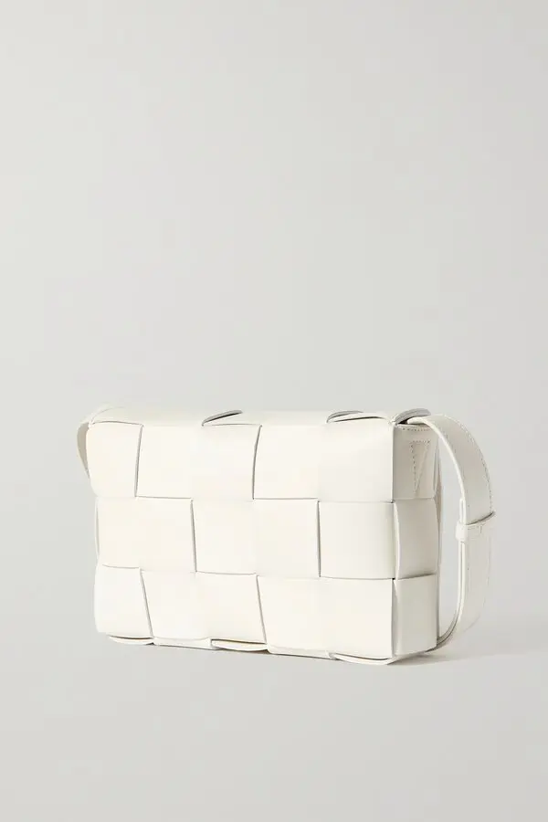 Bottega Veneta Cassette Medium Intrecciato Leather Shoulder Bag