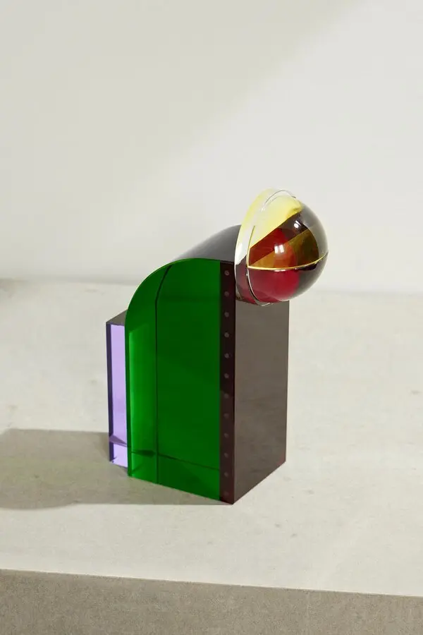 REFLECTIONS COPENHAGEN Soho Crystal Bookend - Green