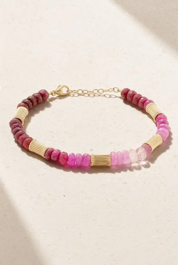 Jia Jia Jumbo 14-karat Gold Ruby Bracelet - Red