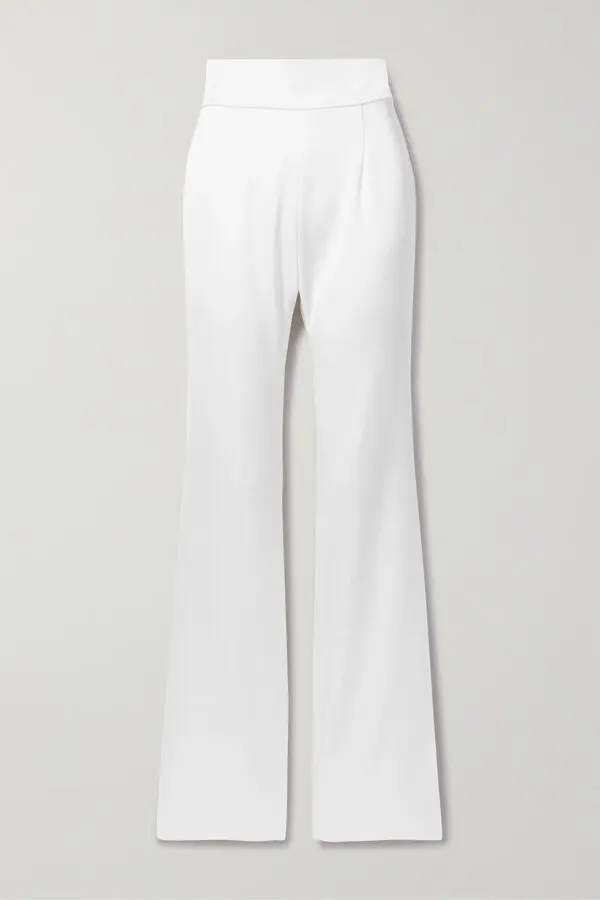 Galvan Satin Flared Trousers
