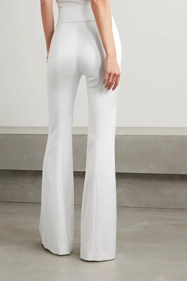 Galvan Satin Flared Trousers