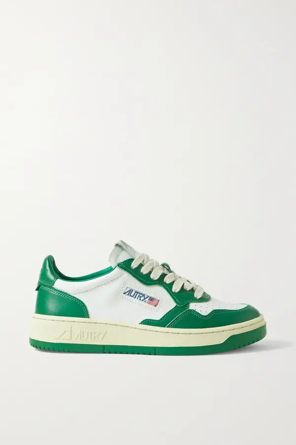 AUTRY Medalist Low Leather Sneakers - Green