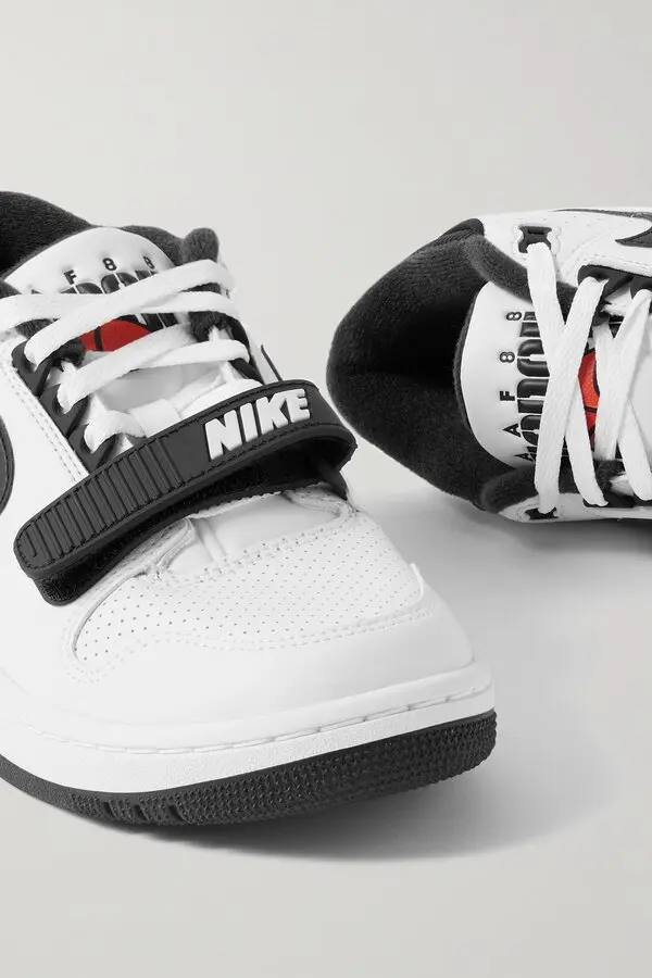 Nike X Billie Eilish Air Alpha Force 88 Leather Sneakers - White