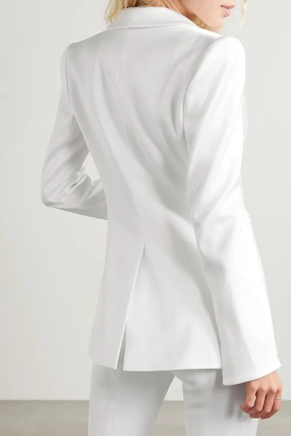 Galvan Sculpted Satin Blazer