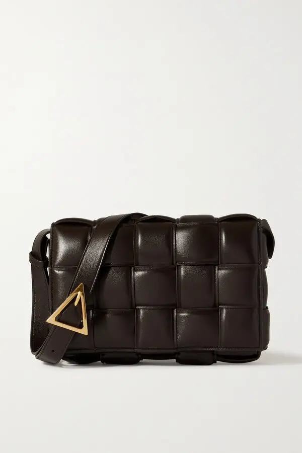 Bottega Veneta Cassette Medium Padded Intrecciato Leather Shoulder Bag - Brown