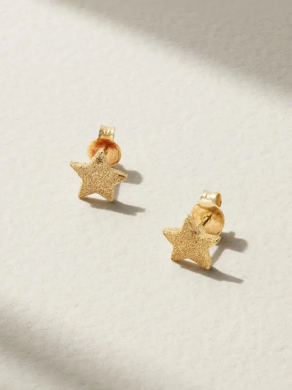 Carolina Bucci 18-karat Florentine Finish Superstellar Earrings - Gold