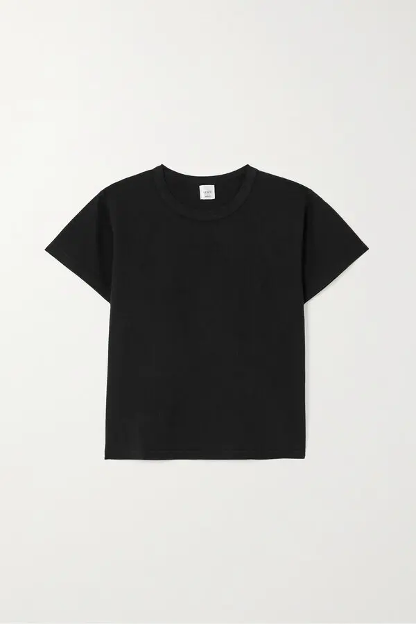 LESET Margo Cotton-jersey T-shirt - Black