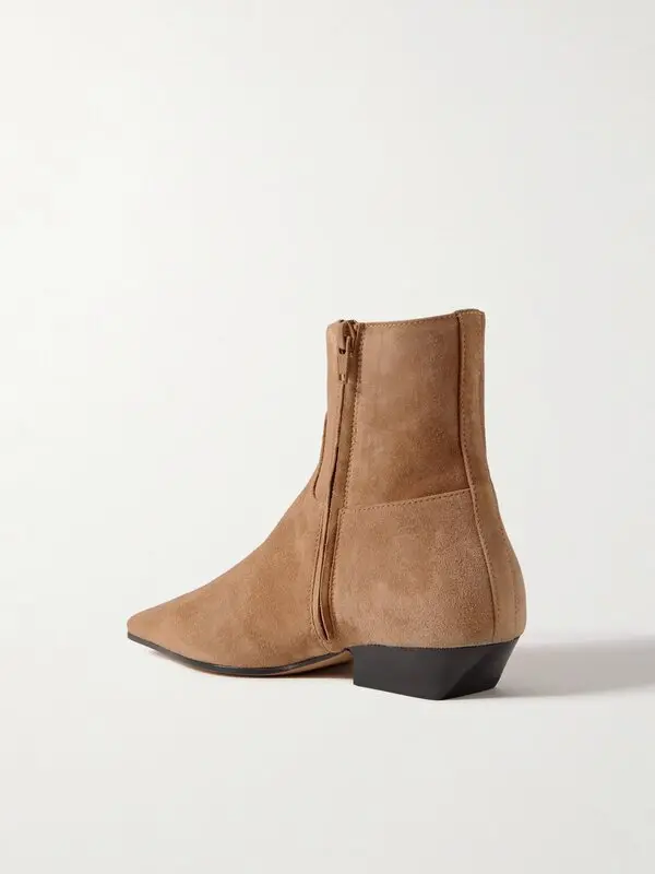 Khaite Marfa Suede Ankle Boots