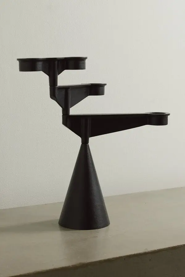TOM DIXON Spin Cast Iron Candelabra - Black