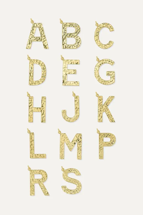 JENNIFER MEYER Initial 18-karat Necklace - Gold