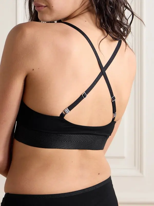 CDLP Lyocell-blend Jersey Bralette - Black