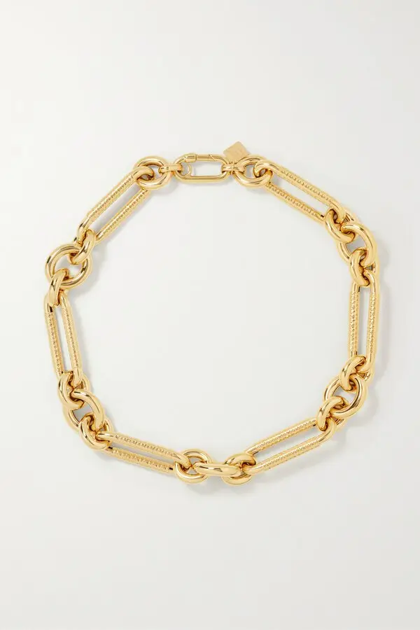 Lauren Rubinski Large 14-karat Chain Necklace - Gold