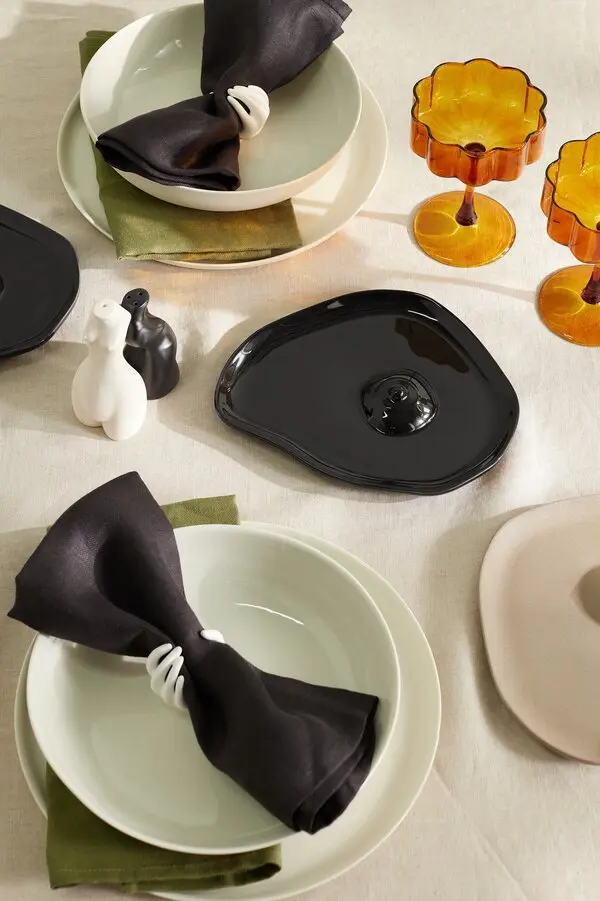 Anissa Kermiche Tatas Set Of Two Earthenware Plates