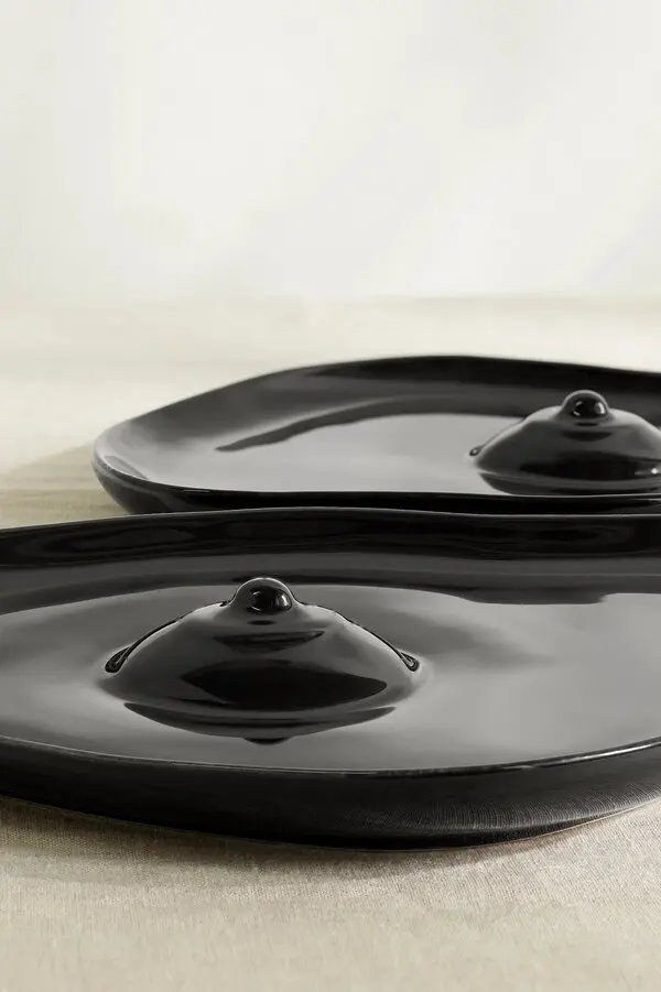 Anissa Kermiche Tatas Set Of Two Earthenware Plates