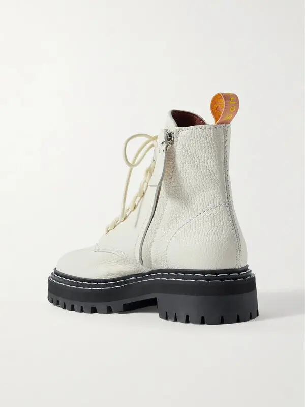 Proenza Schouler Textured-leather Ankle Boots
