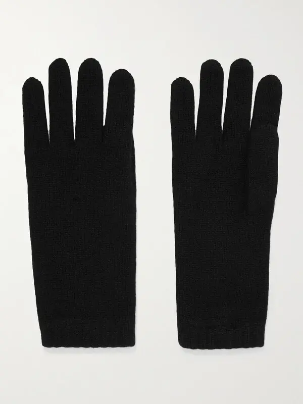 Johnstons Of Elgin Cashmere Gloves - Black