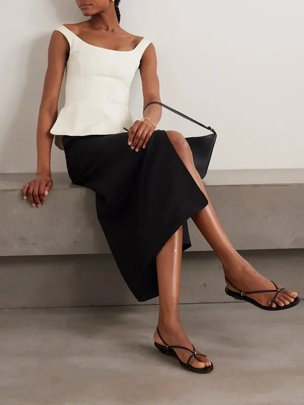LIBEROWE Faille Peplum Top