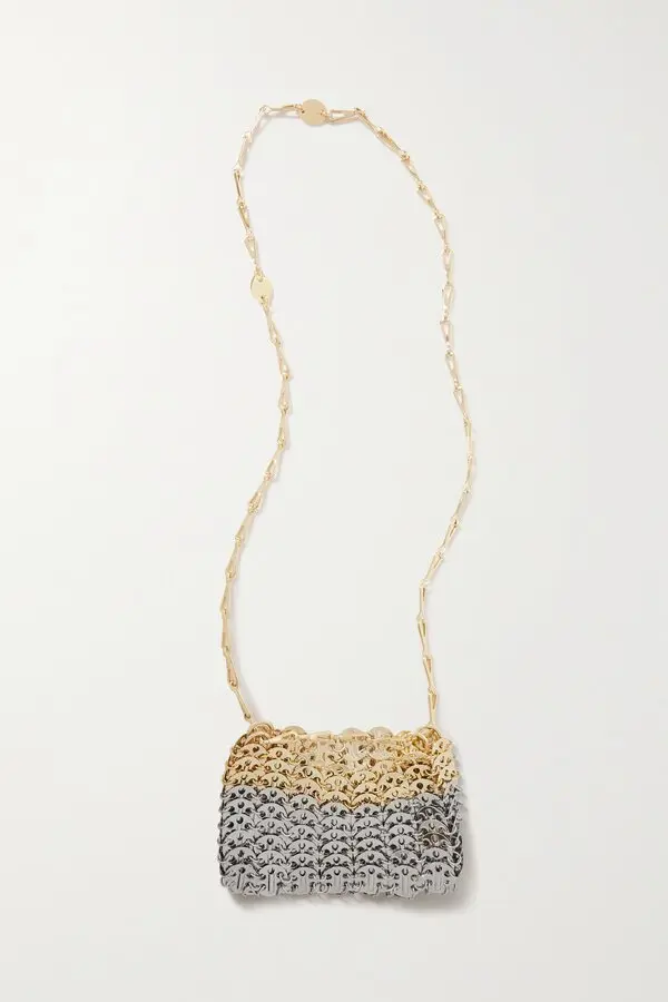 Rabanne 1969 Skyline Nano Chainmail Shoulder Bag - Silver