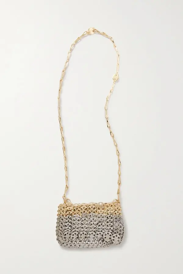 Rabanne 1969 Skyline Nano Chainmail Shoulder Bag - Silver