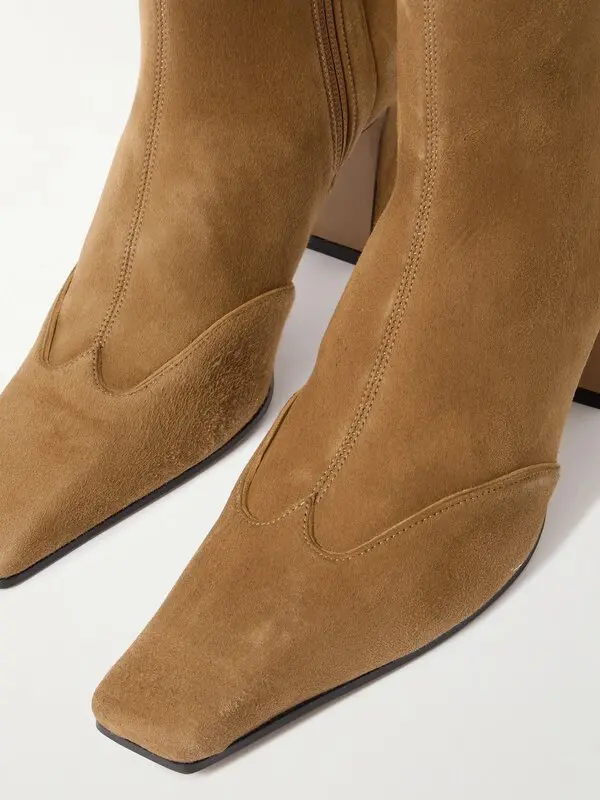 Khaite Nevada Ankle Boots - Brown