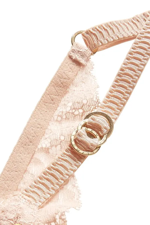 Stella McCartney Stella Stretch-jersey And Lace Underwired Plunge Bra
