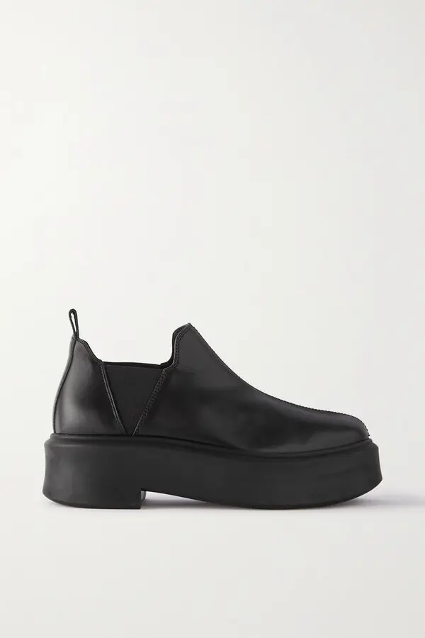 THE ROW Robin Leather Chelsea Boots