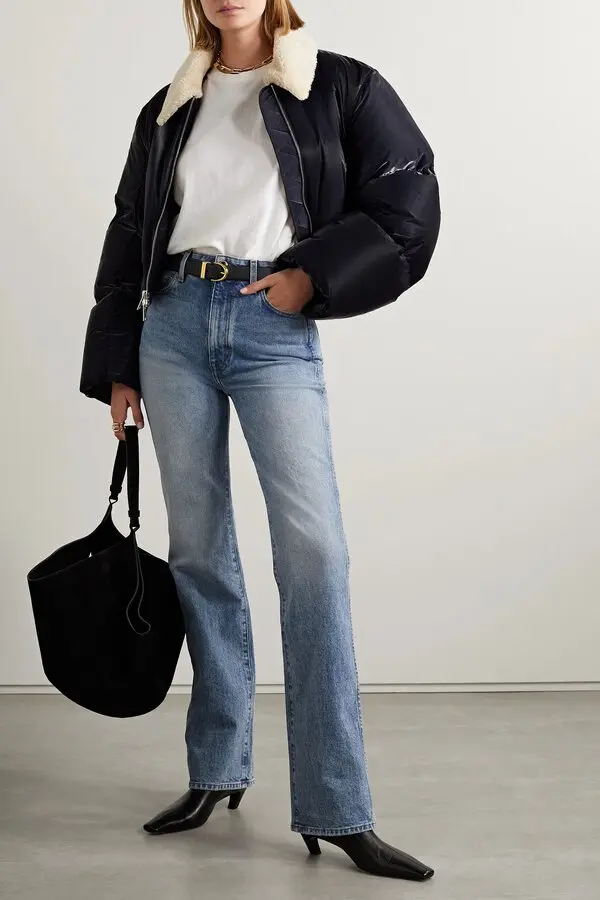 Khaite Danielle Stretch High-rise Straight-leg Jeans