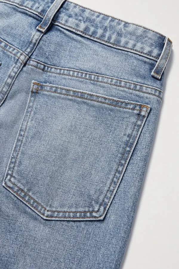 Khaite Danielle Stretch High-rise Straight-leg Jeans