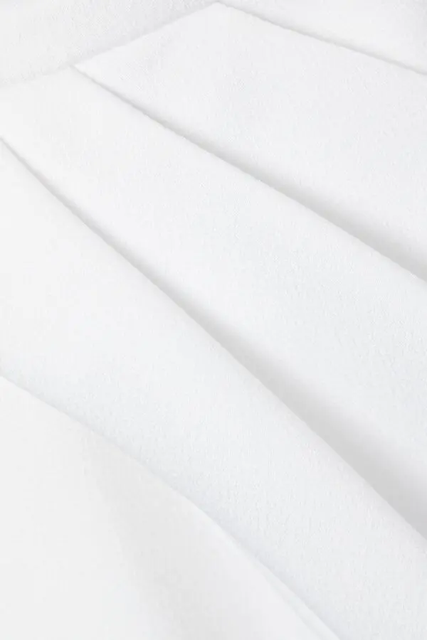 RASARIO Asymmetric Draped Duchesse-satin Gown