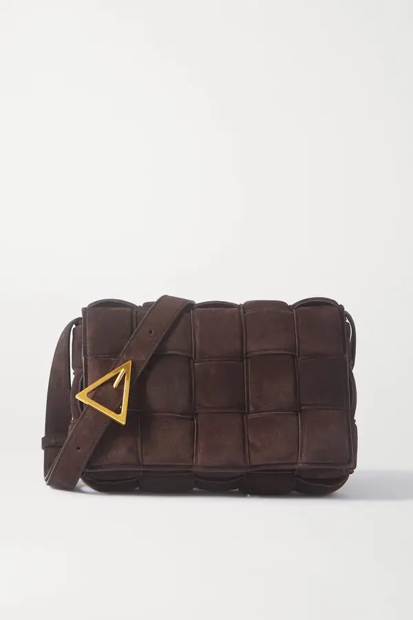 Bottega Veneta Cassette Medium Padded Intrecciato Shoulder Bag - Brown