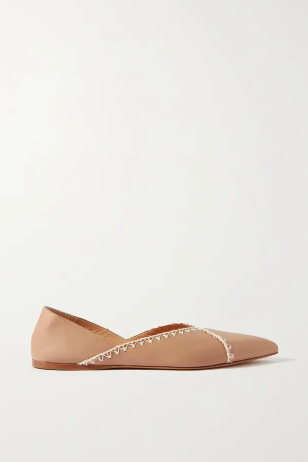 Gabriela Hearst Avner Leather Flats