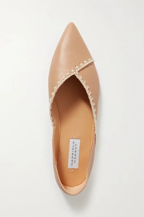 Gabriela Hearst Avner Leather Flats