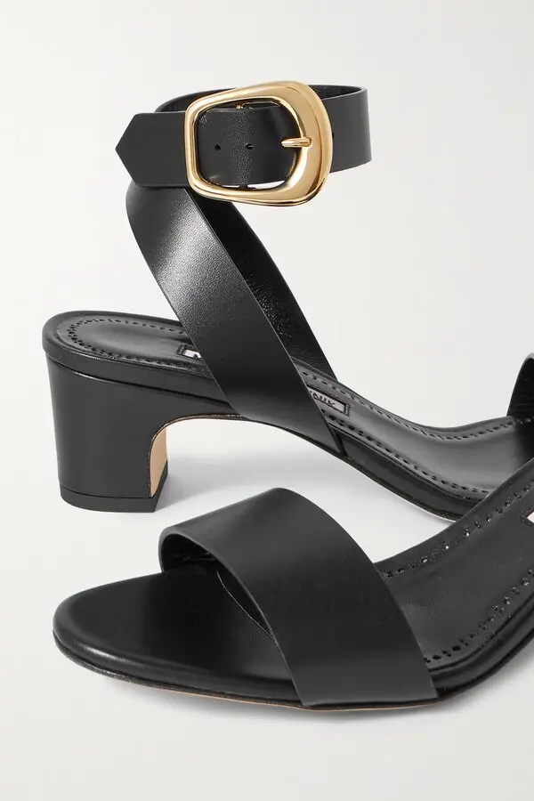 Manolo Blahnik Brutas 50 Leather Sandals