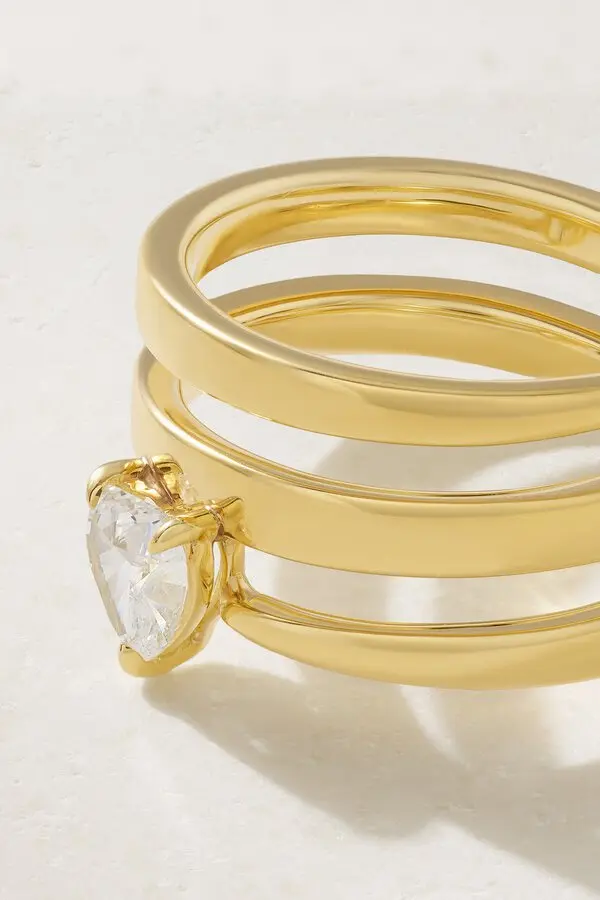 ANITA KO Coil 18-karat Diamond Ring