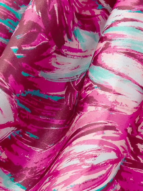 Balmain Printed Silk-satin Blouse