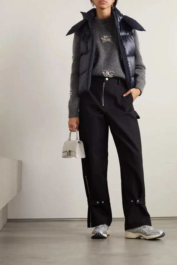 Burberry Hooded Quilted Shell Down Vest