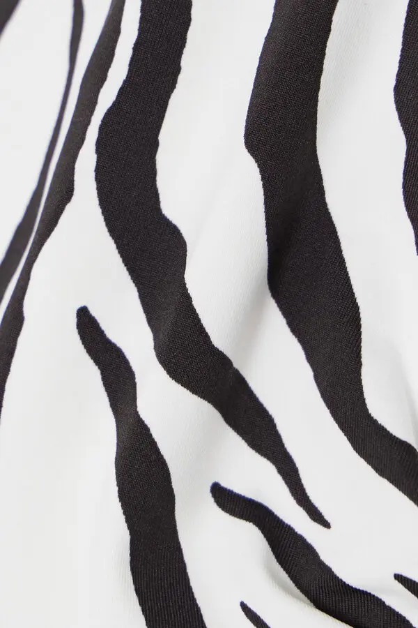 Max Mara Allegra Zebra-print Bikini Top