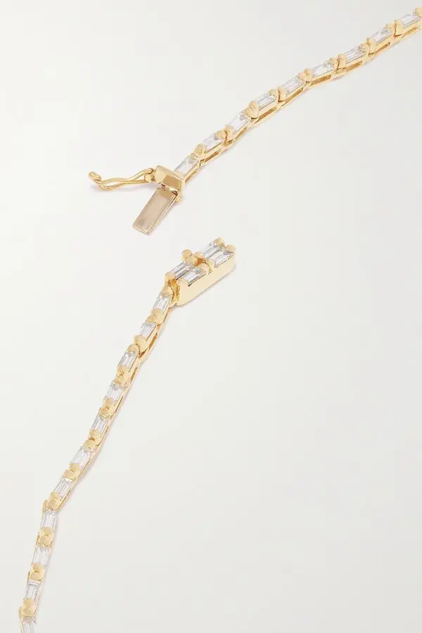 SUZANNE KALAN 18-karat Diamond Tennis Necklace