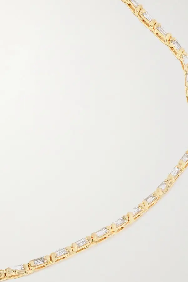 SUZANNE KALAN 18-karat Diamond Tennis Necklace