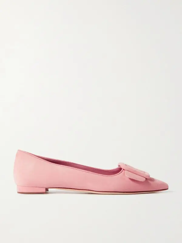 Manolo Blahnik Maysale Flats - Pink