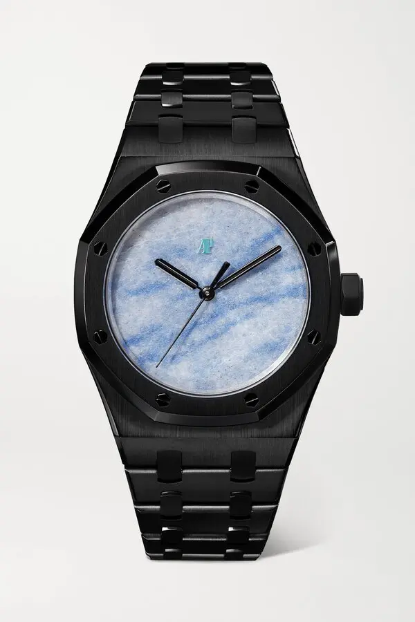 MAD Audemars Piguet Royal Oak Limited Edition Automatic 37mm Dlc-coated Stainless Steel Watch - Blue