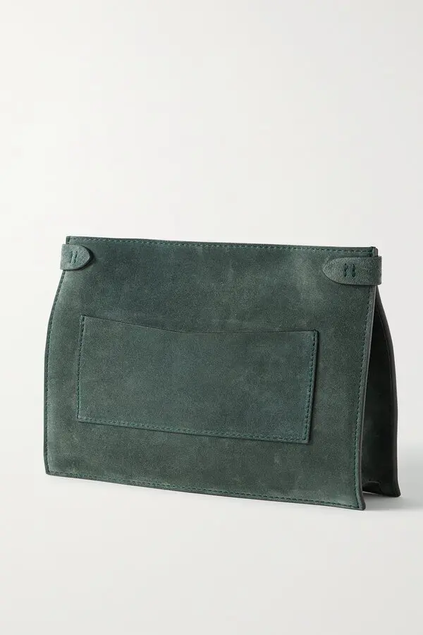 METIER Stowaway Suede Shoulder Bag - Green