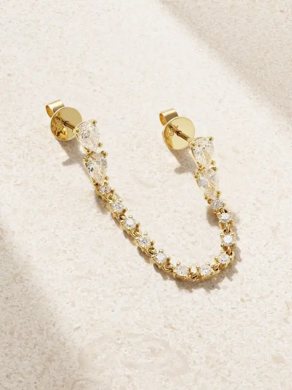 ANITA KO Daphne 18-karat Diamond Single Earring - Gold