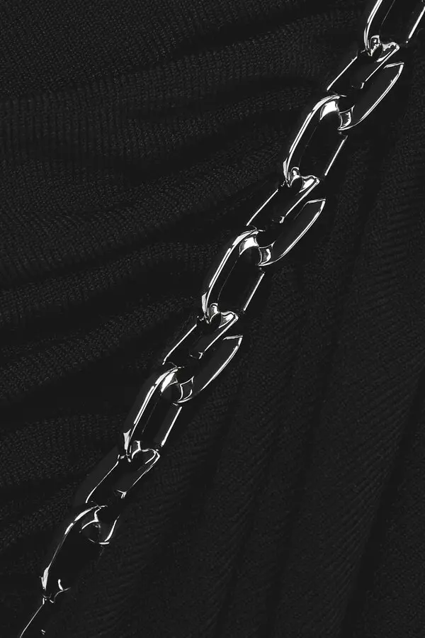 Givenchy One-shoulder Chain-embellished Mini Dress