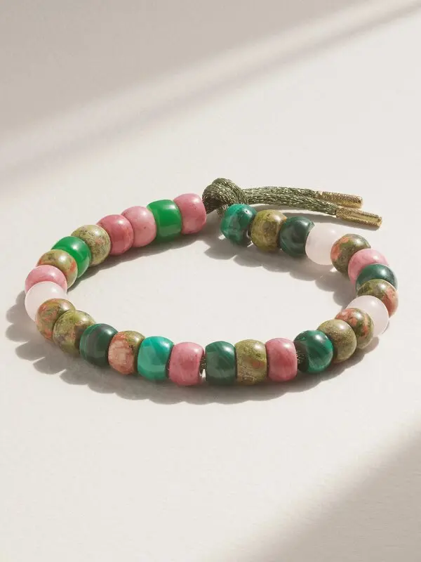 Carolina Bucci Forte Beads Comporta Multi-stone Bracelet - Green
